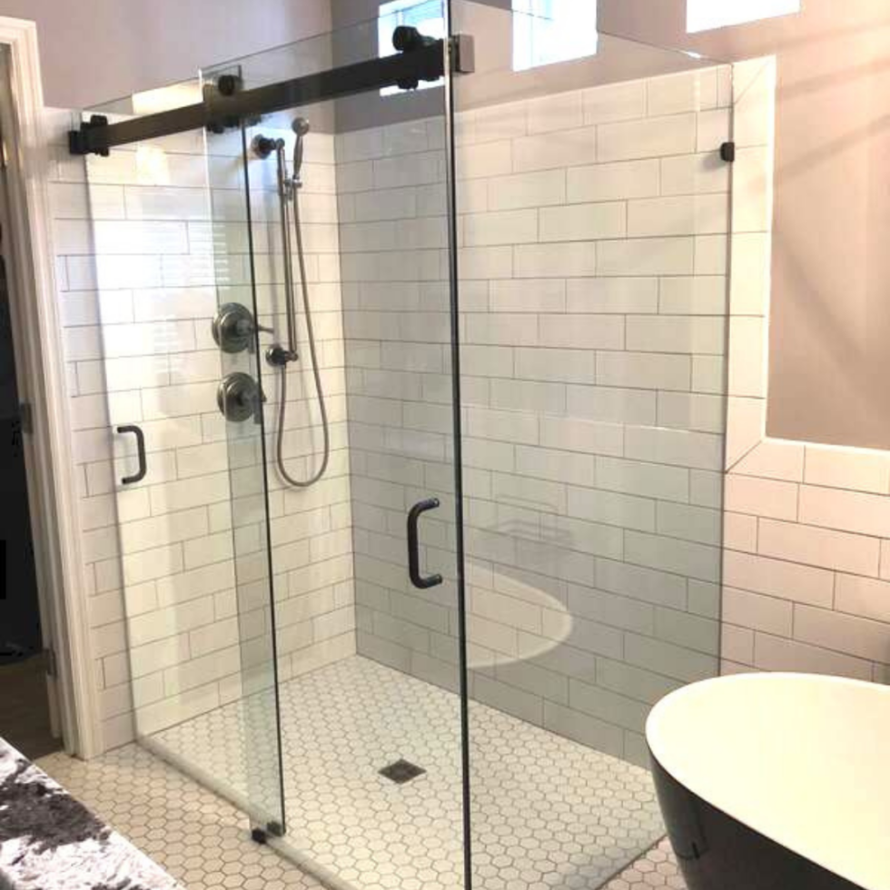 Showers Glass Sliding Shower Door Alluring Glass Cincinnati OH